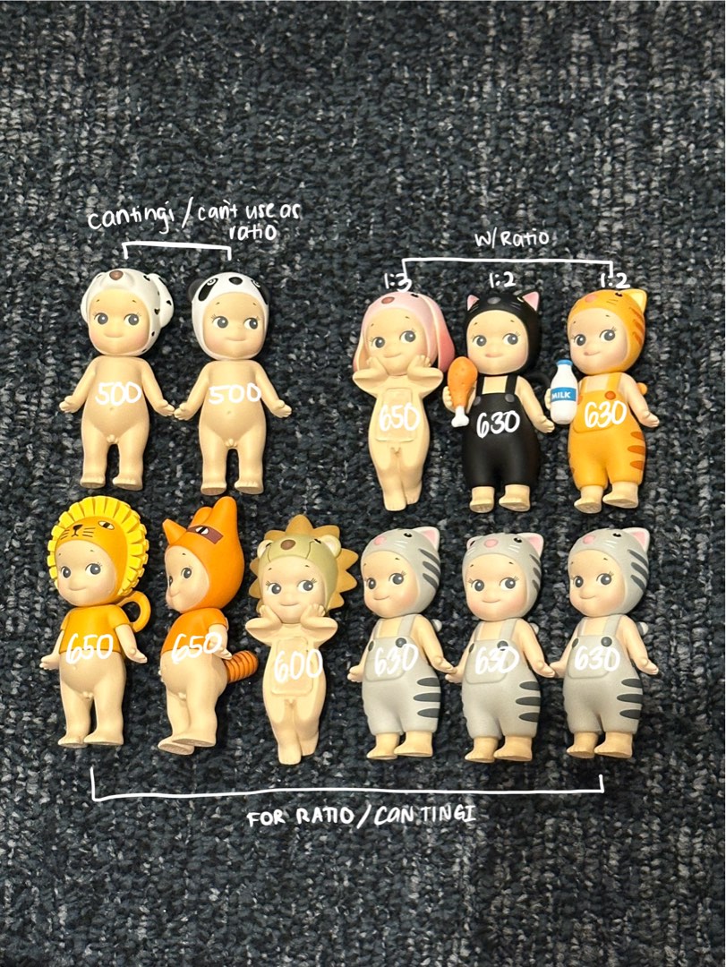 WTS LFB sonny angel lop ear black cat red tabby sets, Hobbies & Toys ...