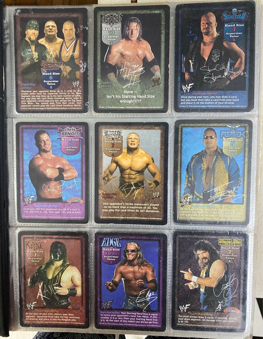 WWF / WWE FIRST EDITION YEAR 2001 WRESTLING TRADING CARDS, Hobbies ...