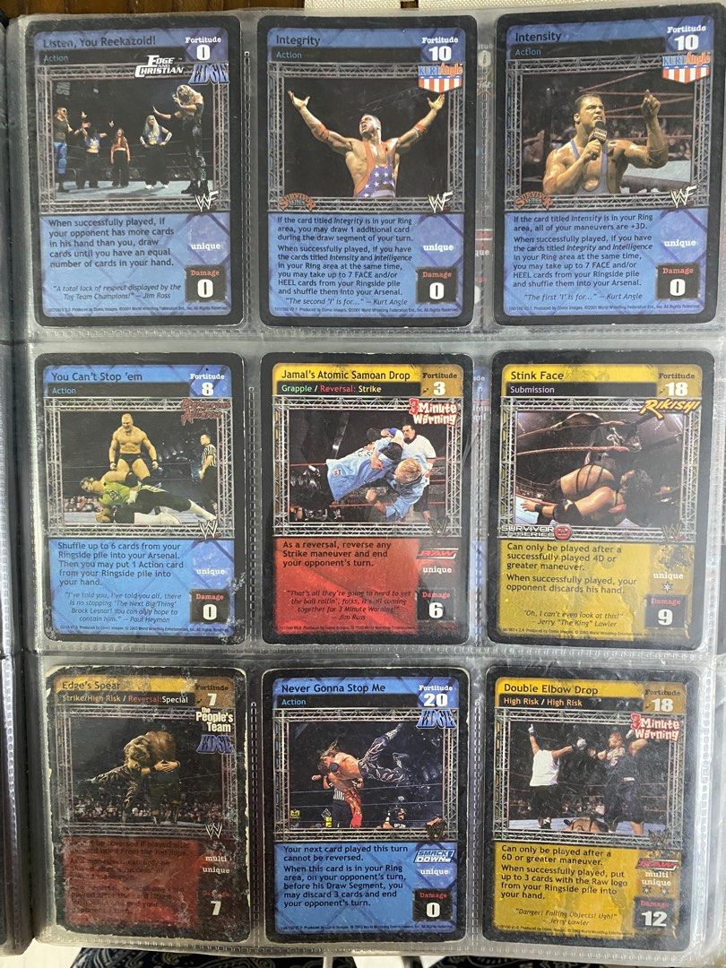 WWF / WWE FIRST EDITION YEAR 2001 WRESTLING TRADING CARDS, Hobbies ...
