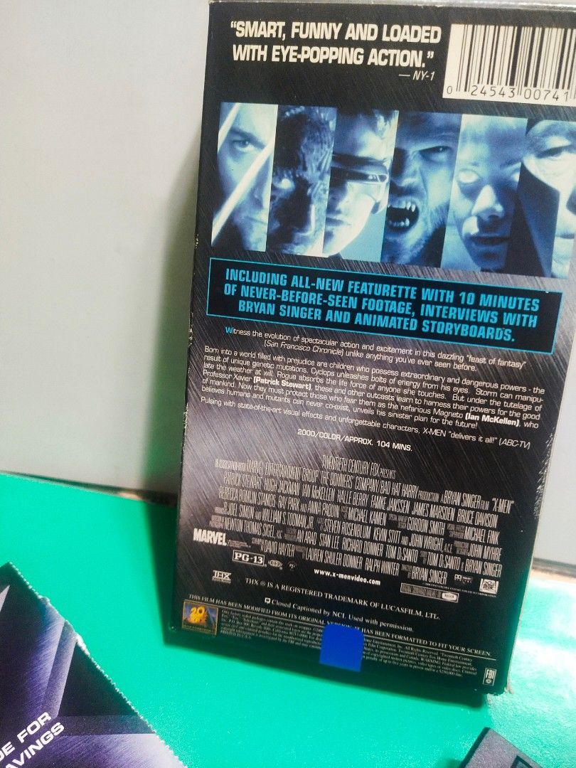 "X-MEN"/The movie/VHS format/Year 2000/Untested, Hobbies & Toys, Music ...