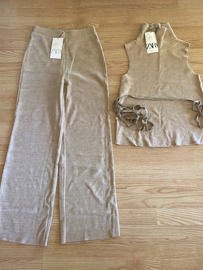 ZARA | Soft Knit Co Ords Set Small, Women's Fashion, Dresses & Sets ...