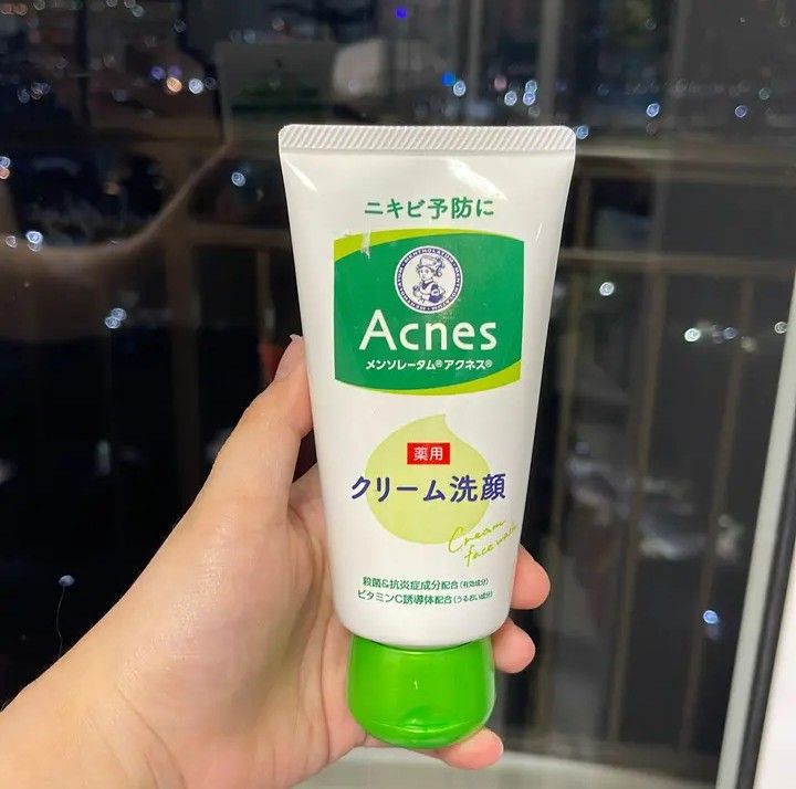 100% Original Acnes Medicated Face wash Mentholatum 130g, Beauty ...