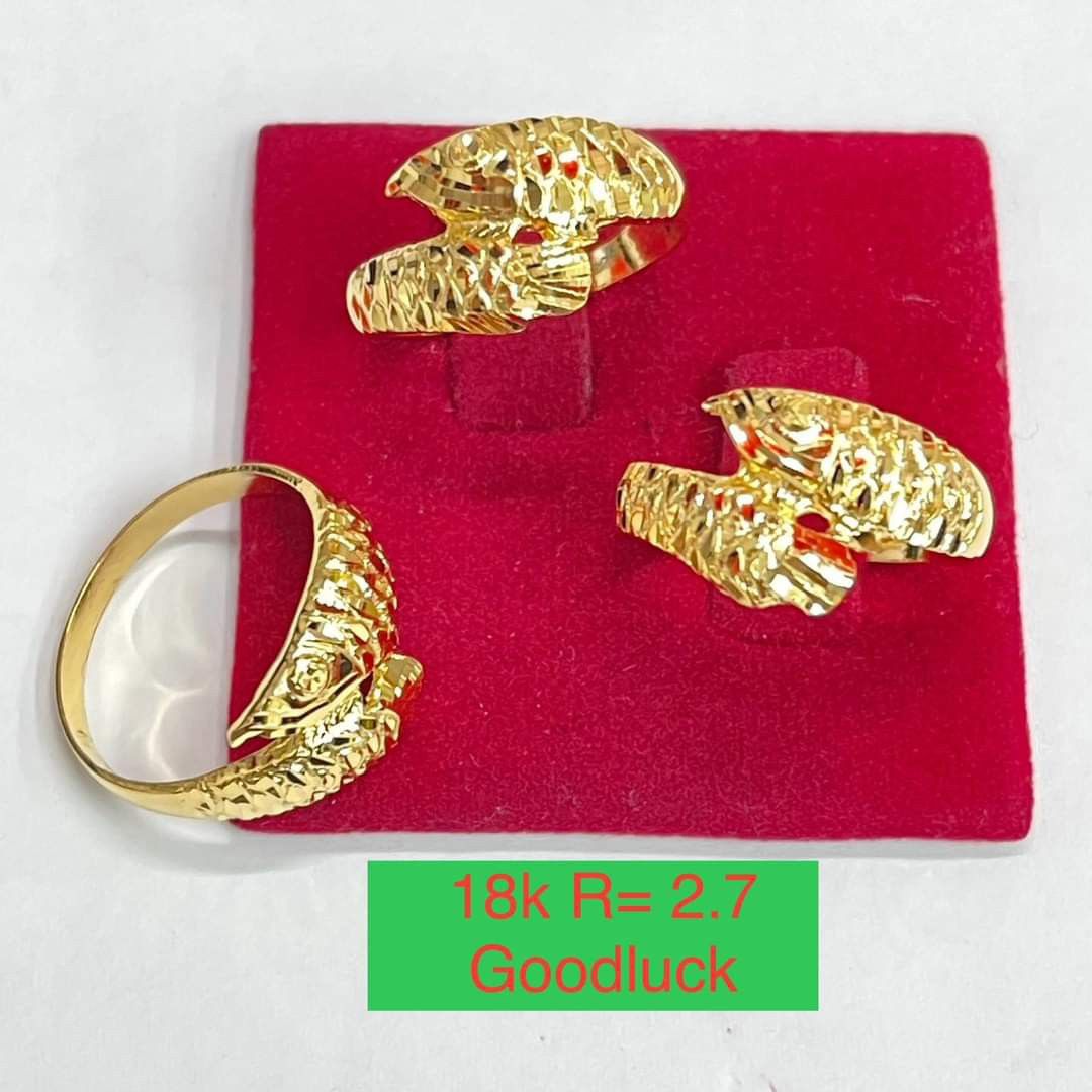 18K Saudi Gold arowana ring, Women's Fashion, Jewelry & Organizers ...