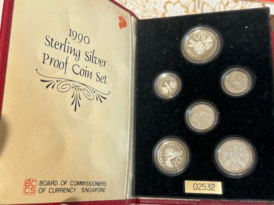 1990 Sterling Silver proof Coin Set, Hobbies & Toys, Memorabilia ...