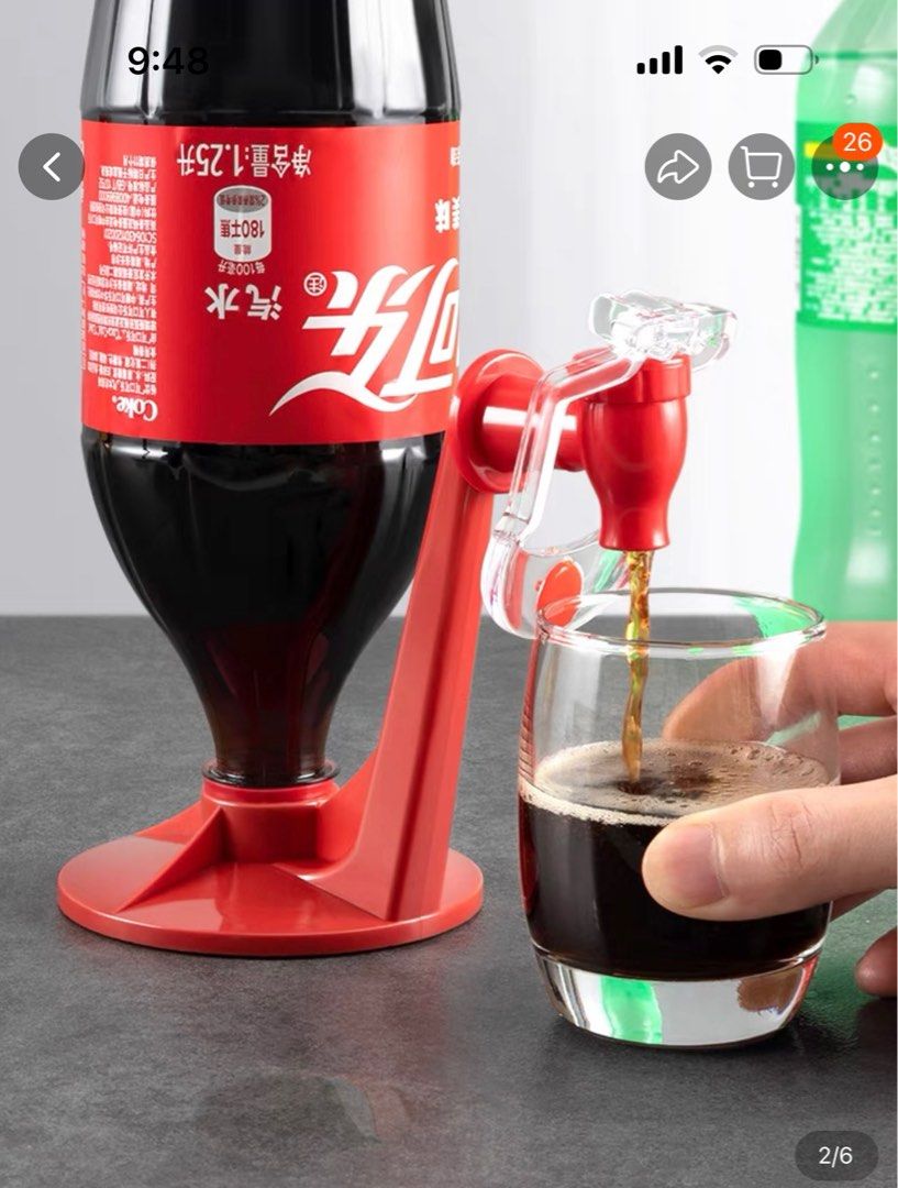 1pcs Soda Dispenser Tap Drinking Water Dispense Bottle Upside Down Coke ...