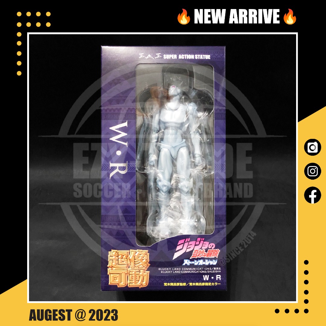 23年8月新貨！WF會場限定！全新未開封 日版 Medicos JOJO 超像可動系列 Super Action Statue 第六部 石之海 ...