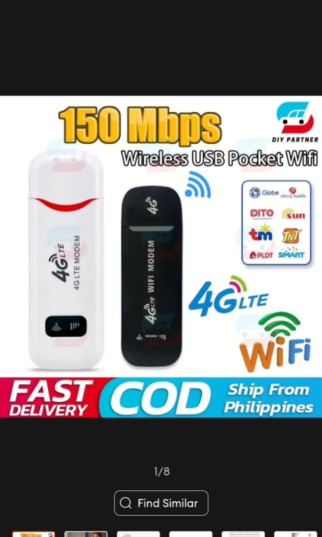 4G LTE USB Modem Wifi Hotspot Pocket Wifi WiFi Hotspot Emitter Pocket ...