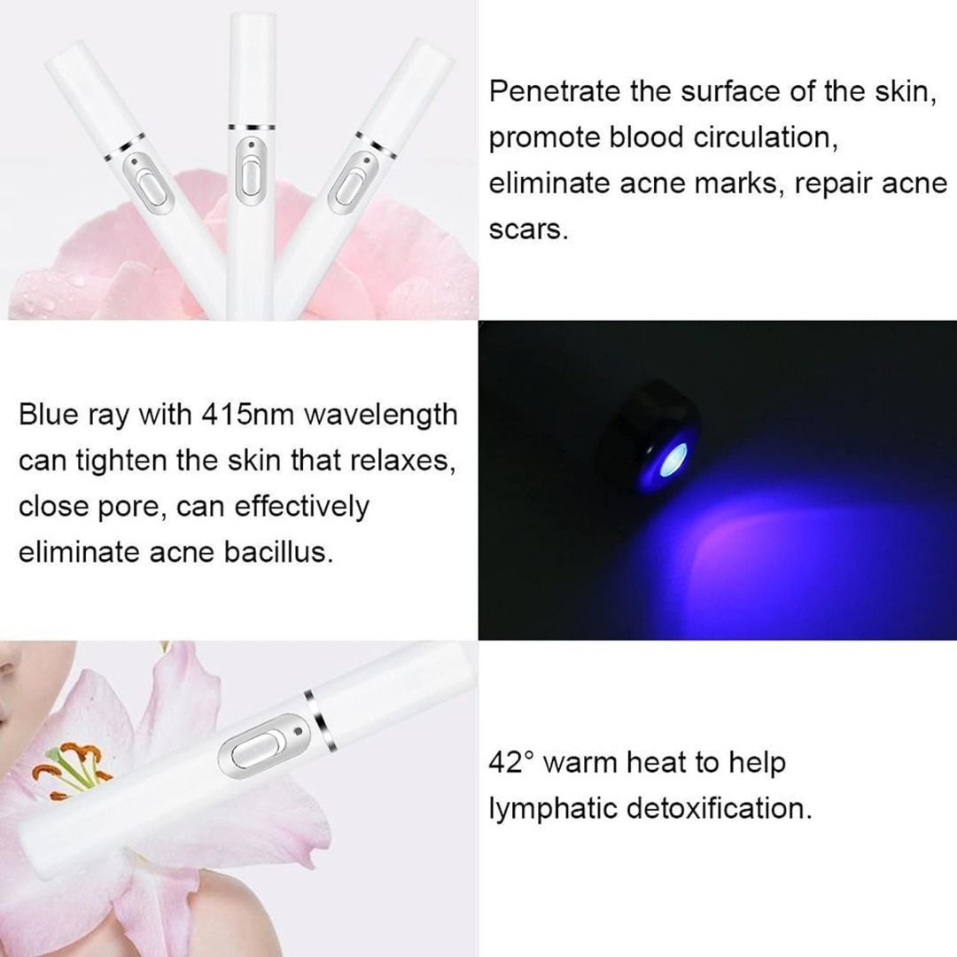 [5102] Light Therapy Acne Treatment, KD-7910 Blu-ray Acne Chemistry and ...