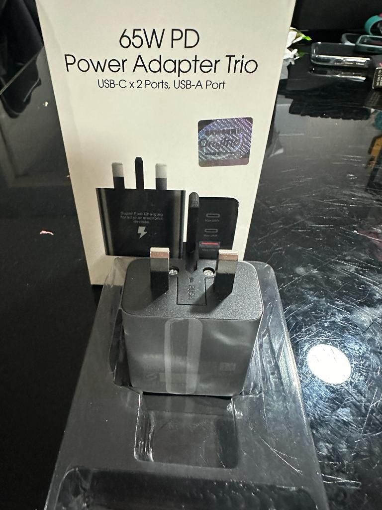 65W PD Power Trio Adapter 2 PD Port USB-C, 1 USB-A Port Super Fast ...