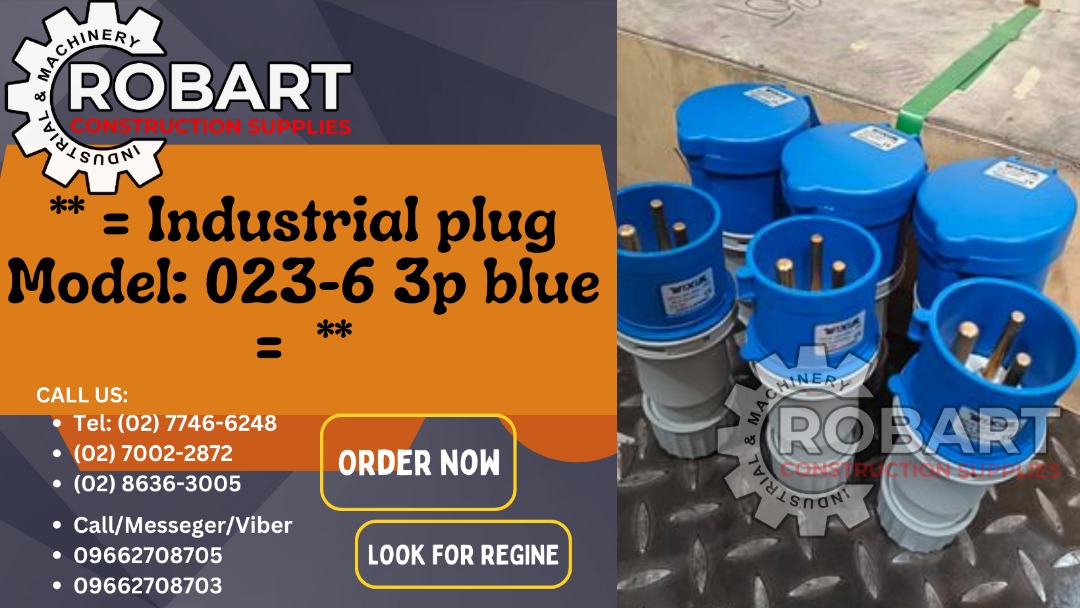 Industrial plug Model: 023-6 3p blue = **, Commercial & Industrial ...