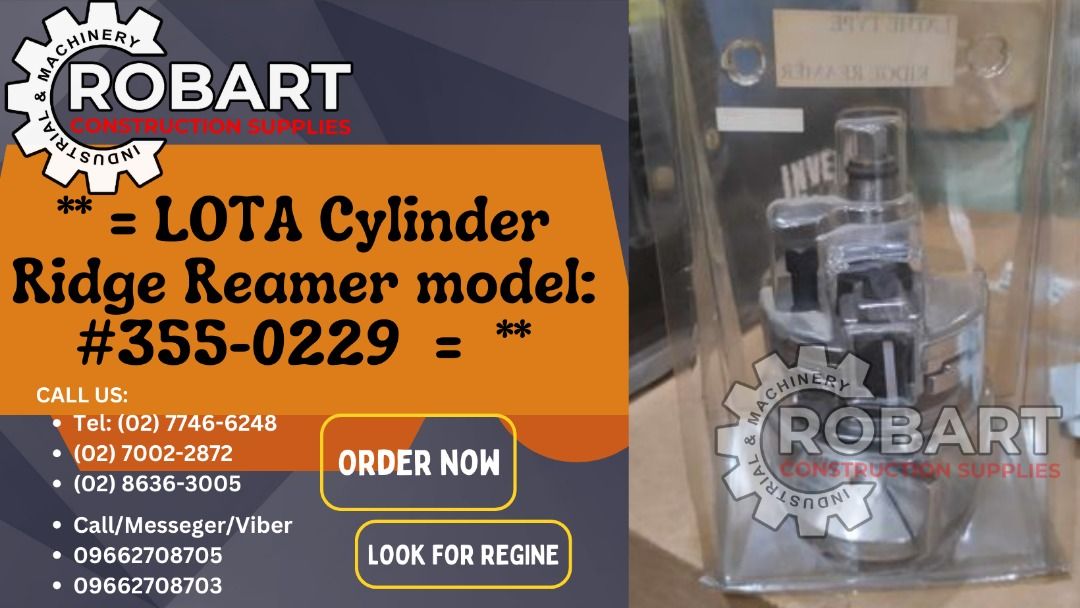 LOTA Cylinder Ridge Reamer model: #355-0229 = **, Commercial ...