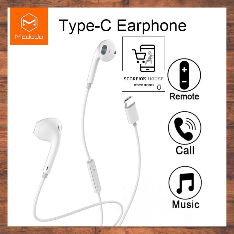 MCDODO HP-7500 Type-C Digital DAC Half-In-Ear Wired Control Earphone ...