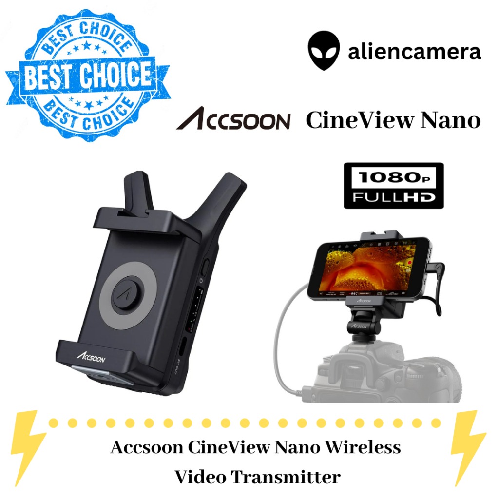Accsoon CineView Nano Wireless Video Transmitter, Photography ...