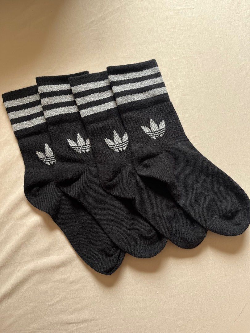 Adidas high socks 2 pairs, Women's Fashion, Watches & Accessories ...