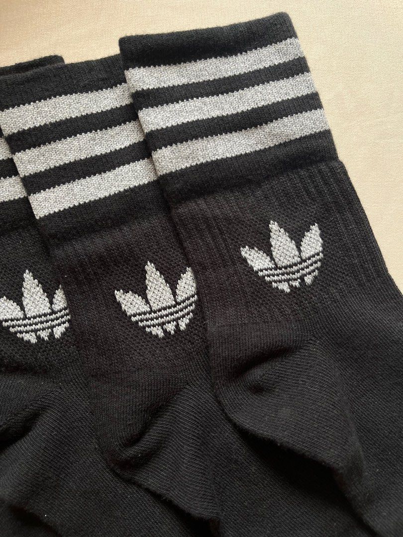 Adidas high socks 2 pairs, Women's Fashion, Watches & Accessories ...