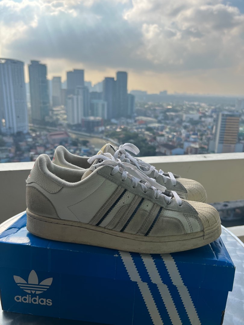 Adidas Superstar off-white/red, Men's Fashion, Footwear, Sneakers on ...