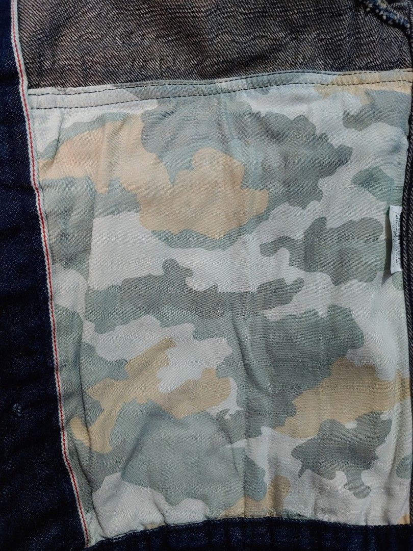 All Saints A2 Aviator Bomber Selvedge Denim Jacket McCoy's Iron Heart ...