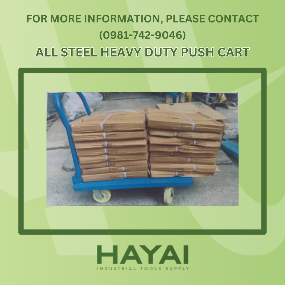 ALL STEEL HEAVY DUTY PUSH CART, Commercial & Industrial, Construction ...