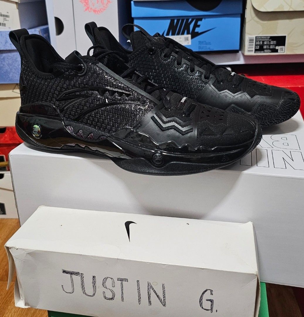Anta Shockwave 5 Pro Debut Dark Knight ANTA KYRIE, Men's Fashion ...