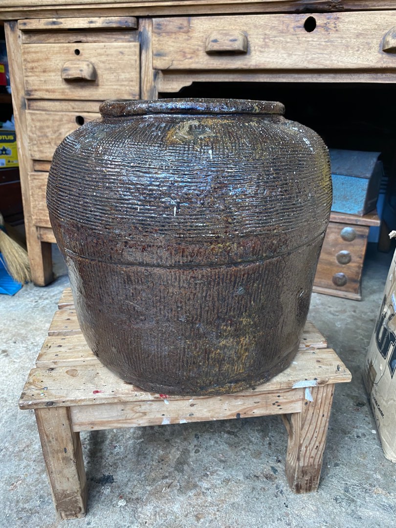 Antique Kamot jar, Furniture & Home Living, Home Decor, Vases ...