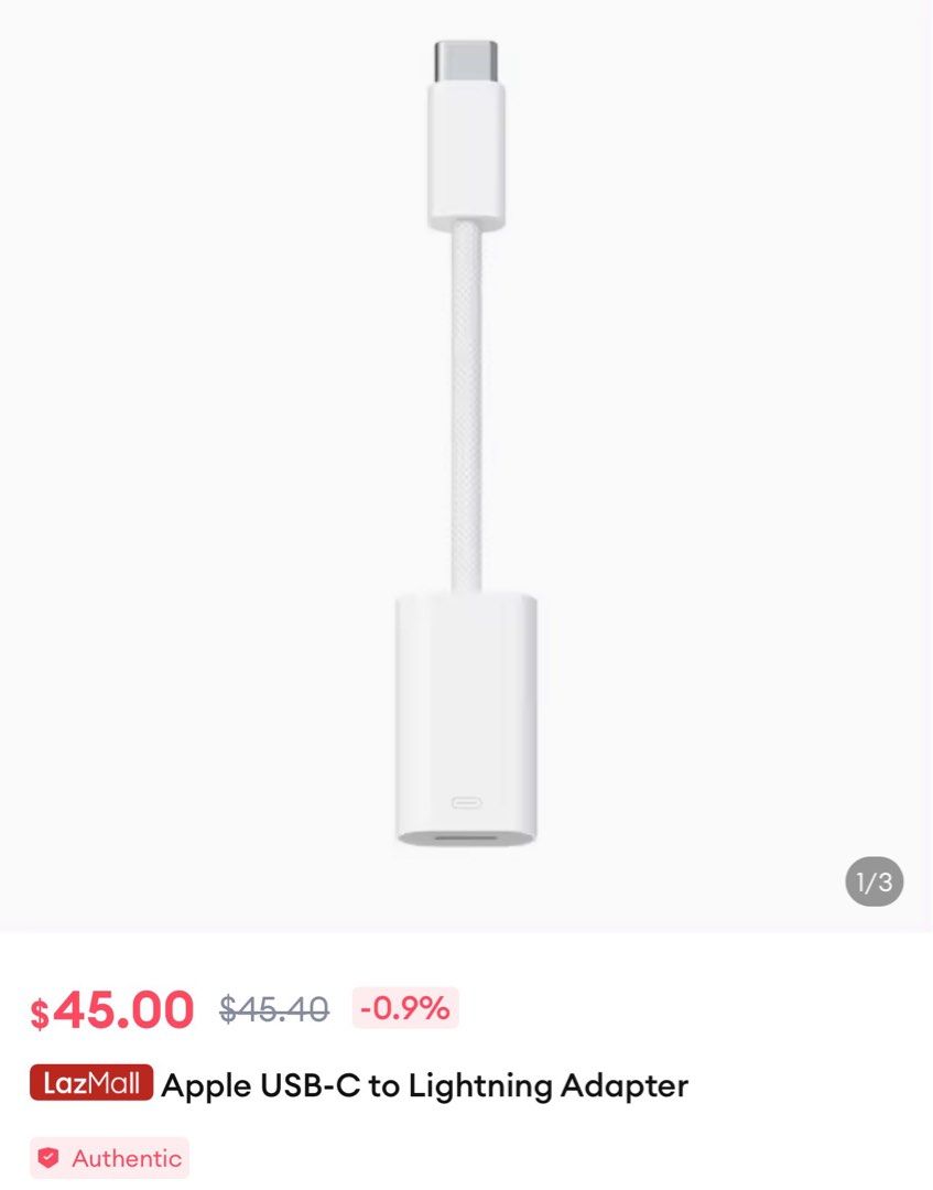 Apple USB-C Lightning, Computers & Tech, Parts & Accessories, Cables ...
