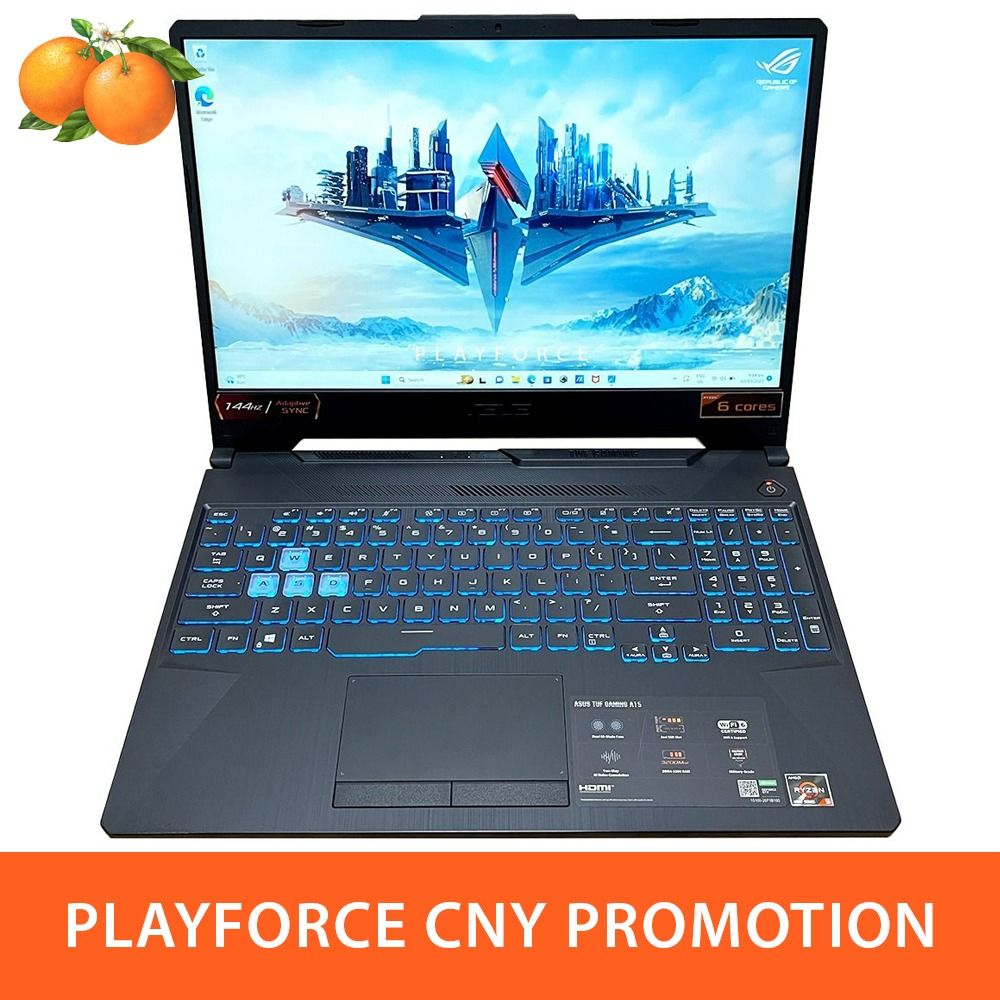 Asus TUF A15 R5 4600H GTX 1650 16GB 512GB SSD 15.6" FHD Gaming 144Hz ...
