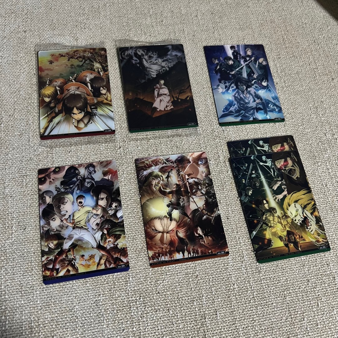 Attack on Titan Wafer Collectible Cards, Hobbies & Toys, Memorabilia ...