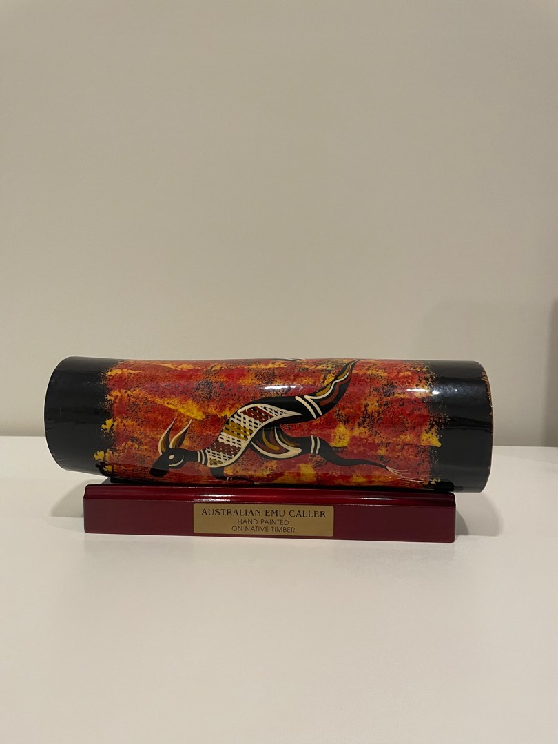 Australian Emu Caller Hand Painted on Native Timber, Hobbies & Toys ...