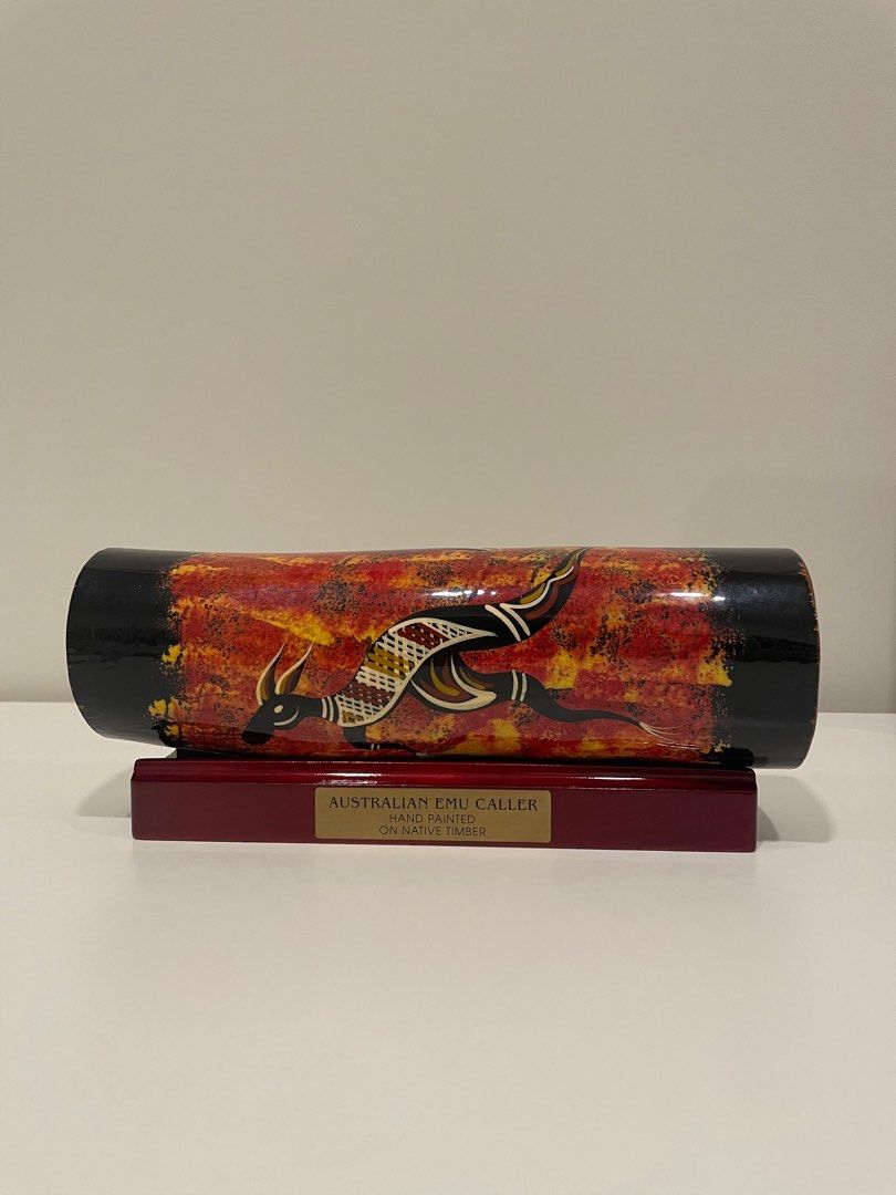 Australian Emu Caller Hand Painted on Native Timber, Hobbies & Toys ...