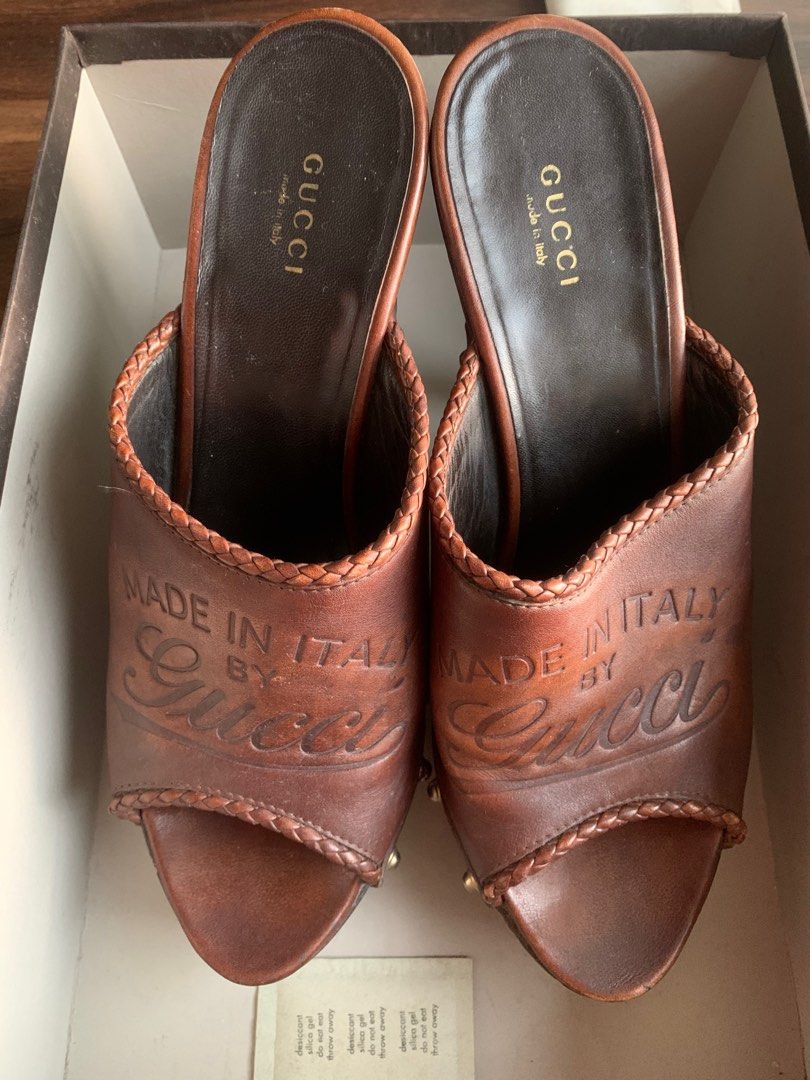 Authentic Gucci Clog Heels, Women's Fashion, Footwear, Heels on Carousell