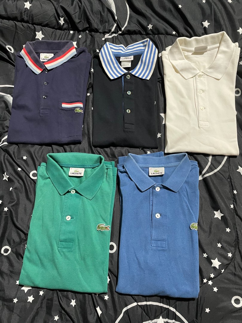 Authentic Lacoste Polo Shirts (for take all), Men's Fashion, Tops & Sets, Tshirts & Polo Shirts ...