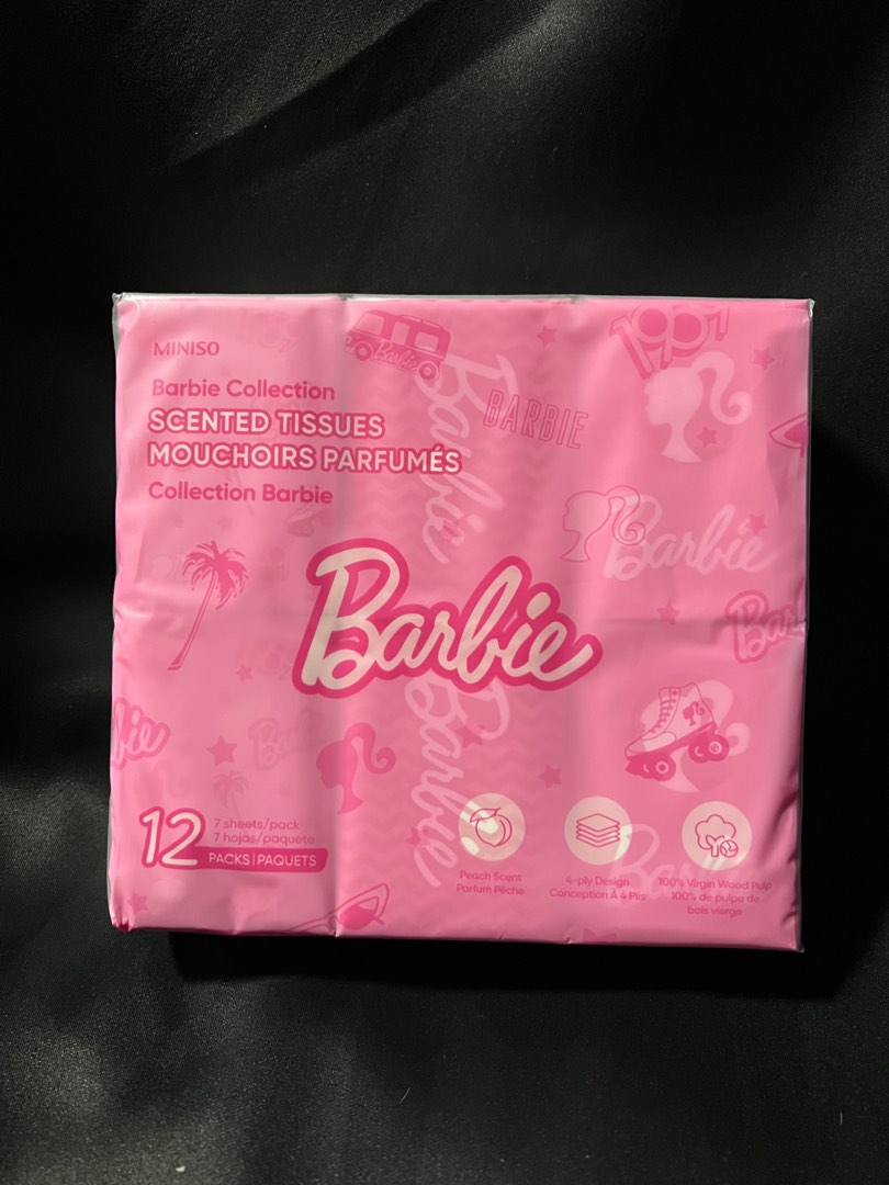 Authentic Miniso Barbie Scented Tissue, Beauty & Personal Care ...