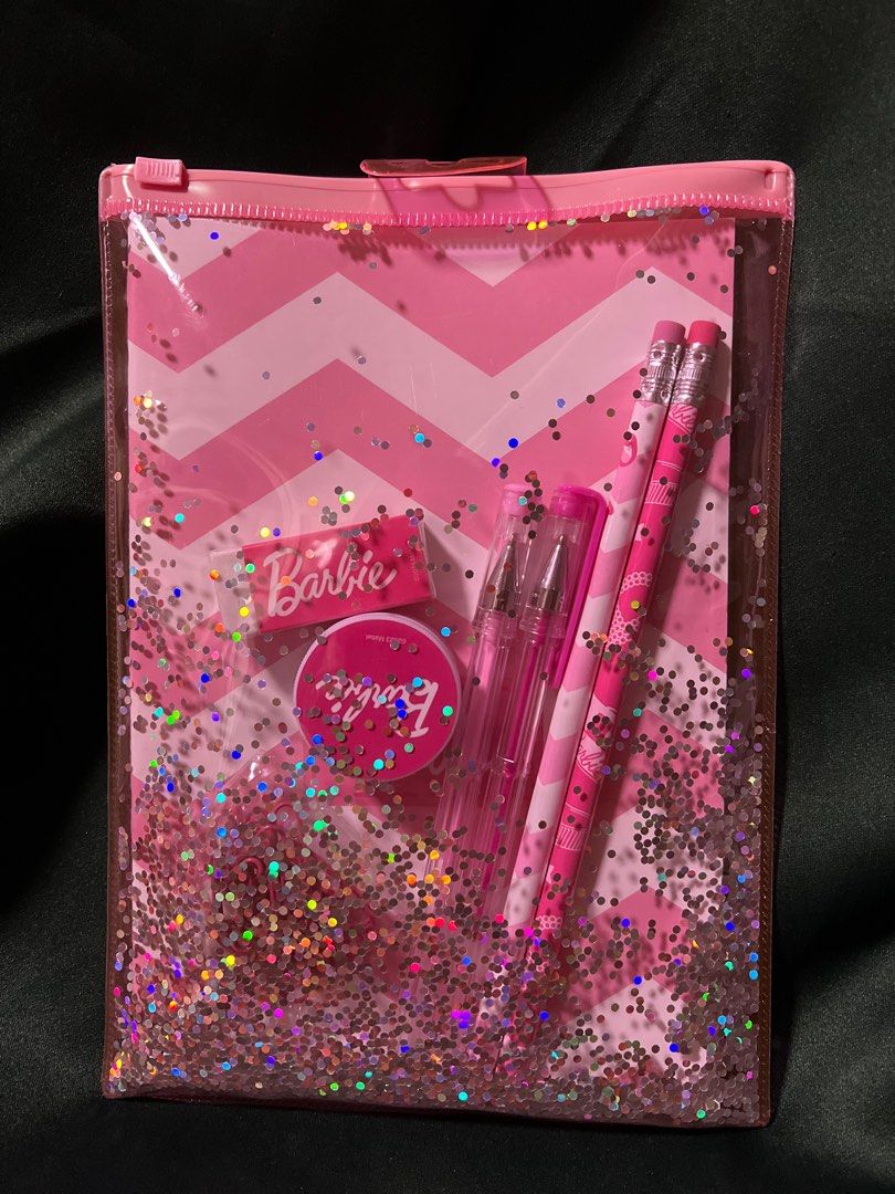 Authentic Miniso Barbie Stationary Set, Hobbies & Toys, Stationary ...