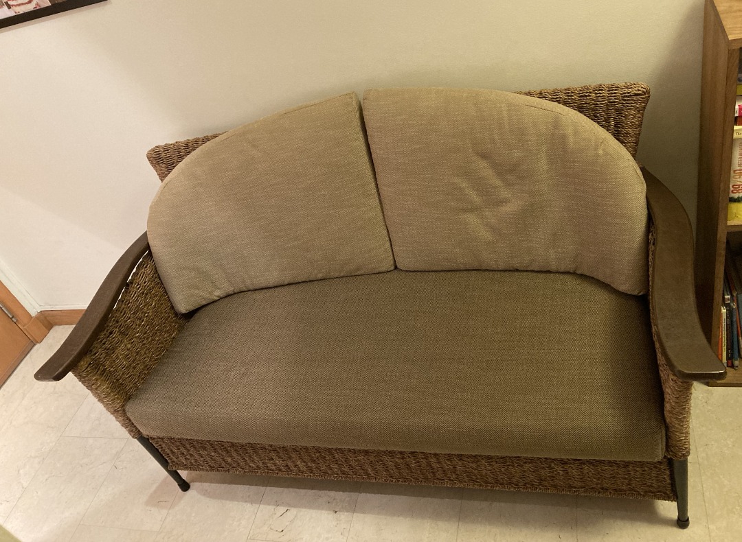 Bali design wicker sofa couch lounger, 2-seater, timeless design ...