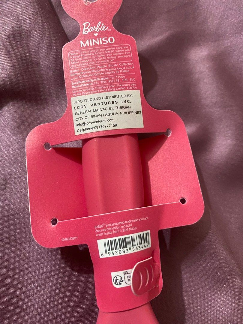 Barbie x Miniso Paddle Brush / comb, Beauty & Personal Care, Hair on ...