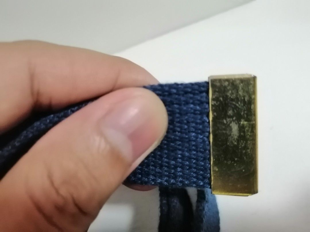 Blue / Gold Garrison Belt, Men's Fashion, Watches & Accessories, Belts ...