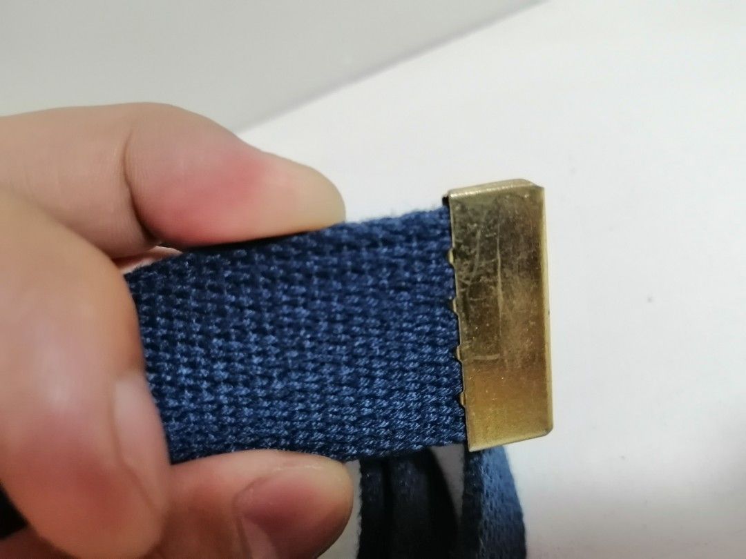 Blue / Gold Garrison Belt, Men's Fashion, Watches & Accessories, Belts ...