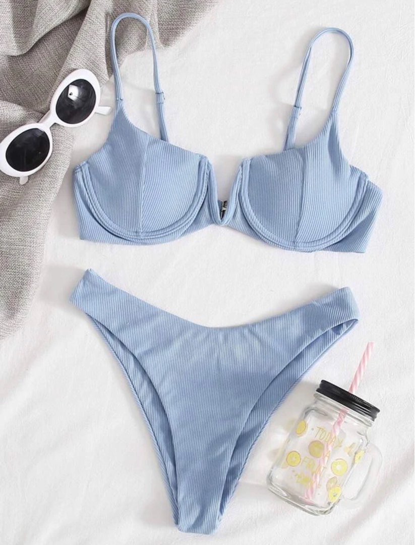 Blue Bikini, Women's Fashion, Swimwear, Bikinis & Swimsuits on Carousell