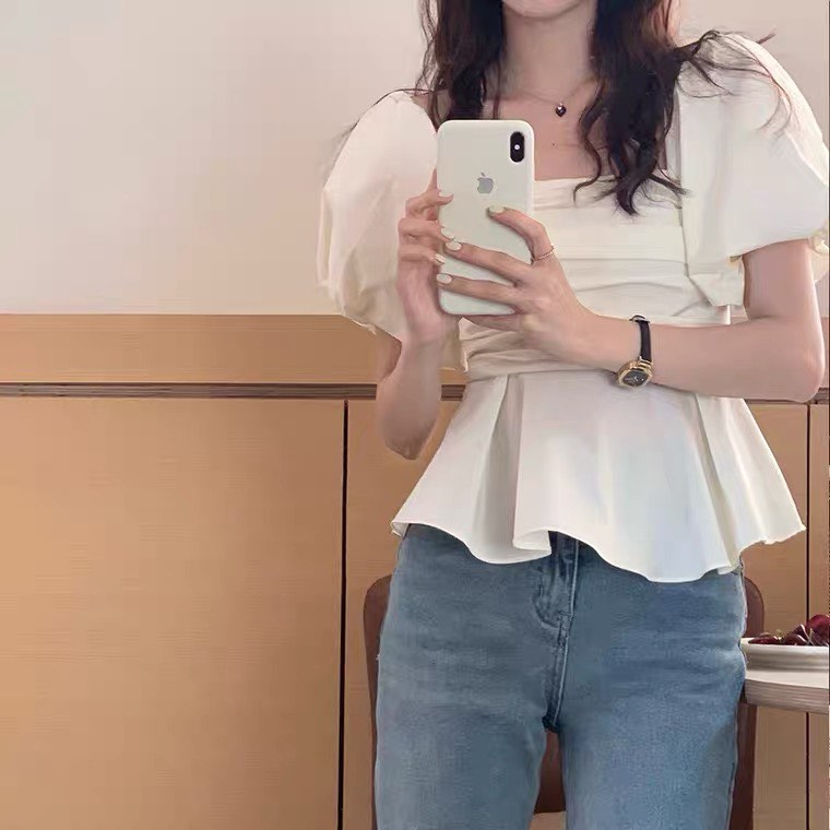 [BNIP] Off White 2 Way Off Shoulder Top, Women's Fashion, Tops, Shirts ...