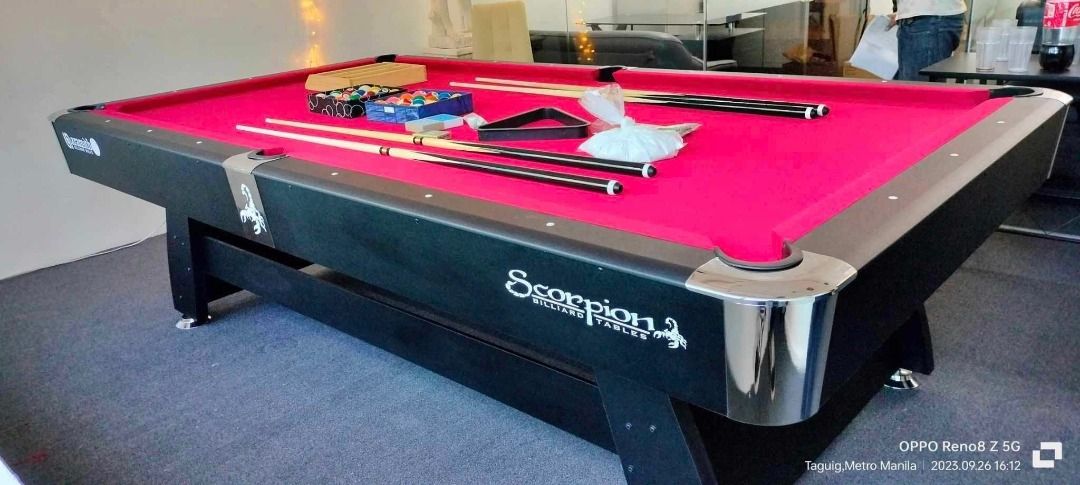 BRAND NEW STANDARD SCORPION BILLIARD TABLE, Sports Equipment, Sports ...
