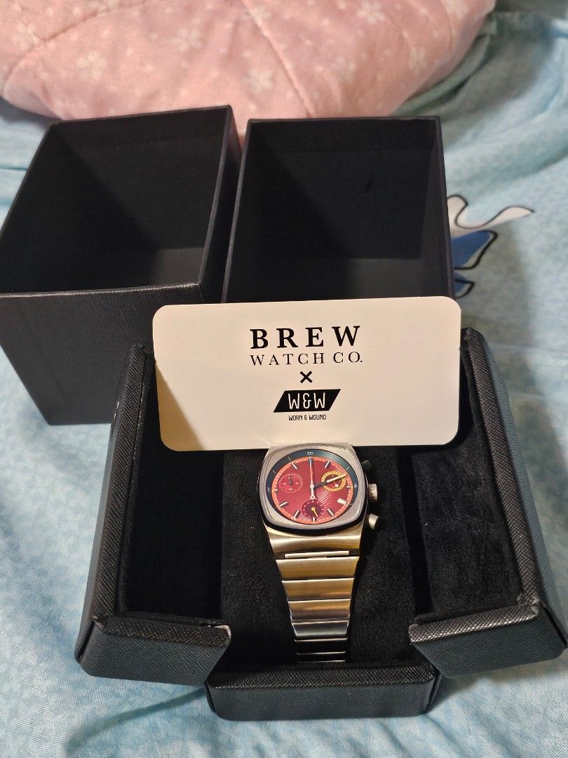 BREW X WORN & WOUND METRIC CHRONO REGULATOR Ruby Red, Luxury, Watches ...