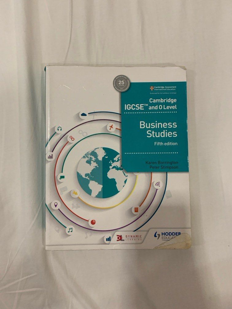 BUSINESS STUDIES IGCSE CAMBRIDGE HODDER EDUCATION FIFTH EDITION, Hobbies & Toys, Books ...