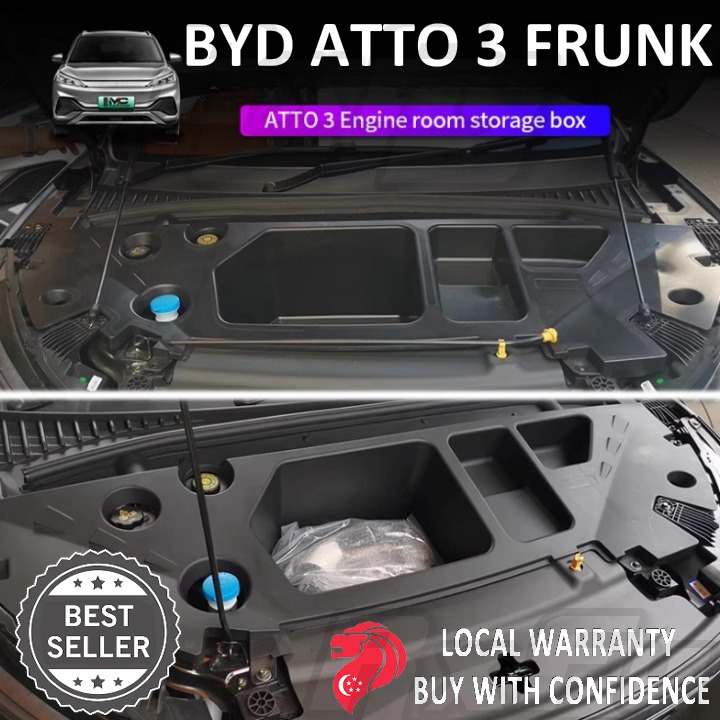 BYD ATTO 3 RHD Frunk Car Interior Storage Box Organizer Front Trunk ...