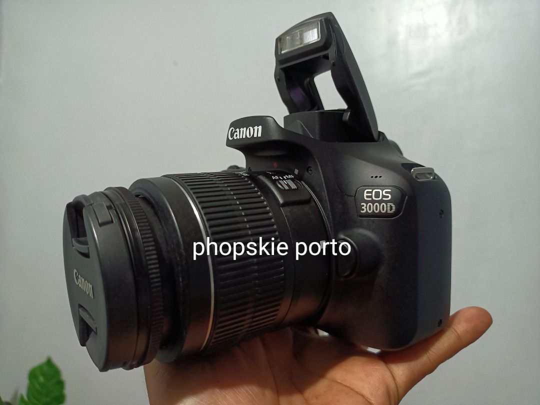 Canon EOS DSLR 3000D with kit lens, Photography, Cameras on Carousell
