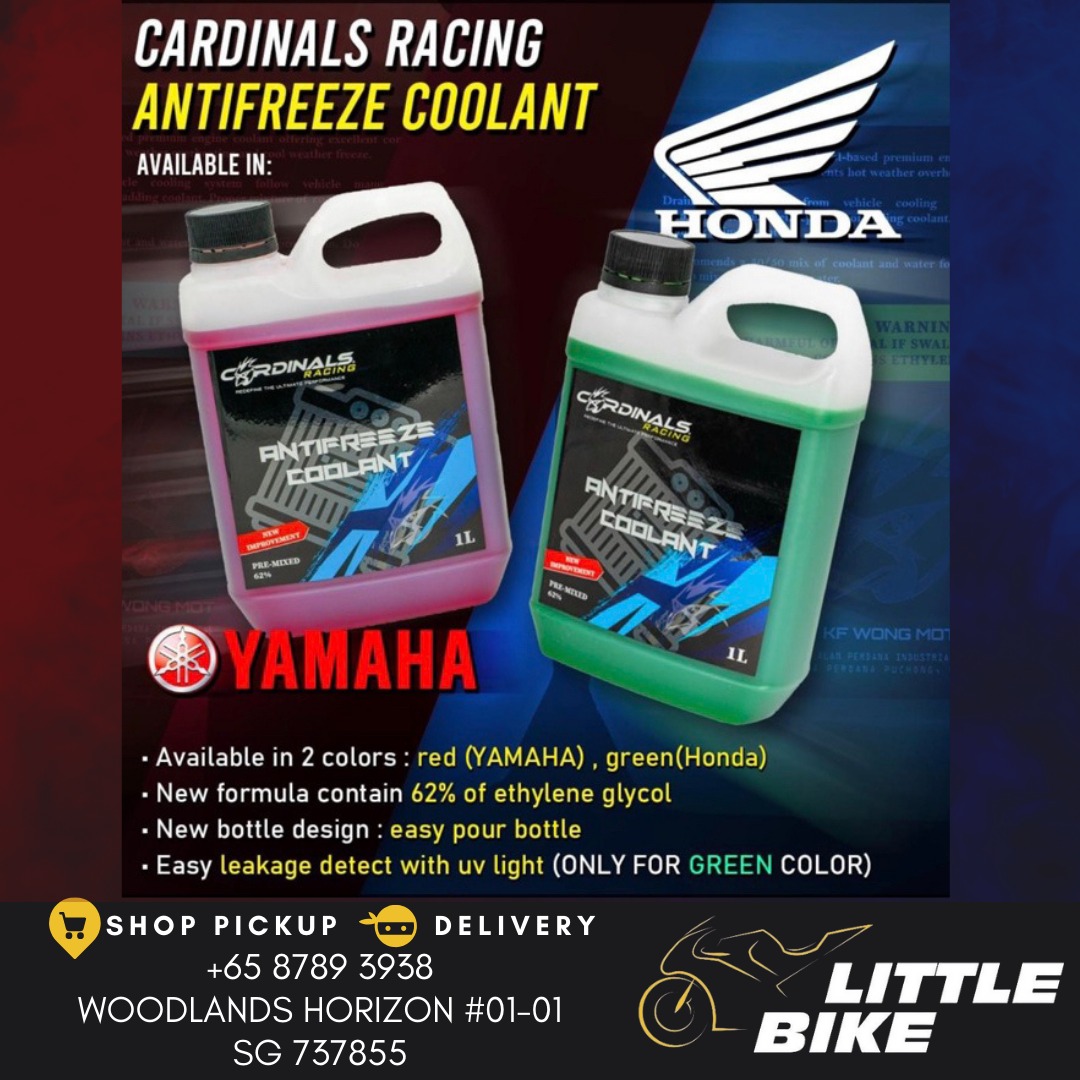 Cardinals Racing Motorcycle motor bike antifreeze radiator coolant ...