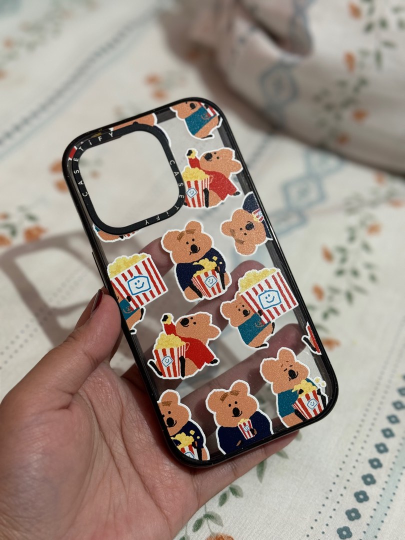 CASETIFY 14 PRO POPCORN BEAR, Telepon Seluler & Tablet, Aksesoris ...