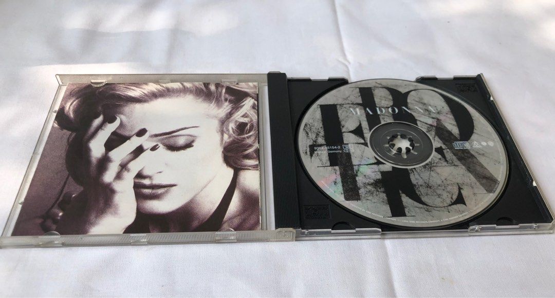 CD Madonna Erotica with Stickers, Hobbies & Toys, Music & Media, CDs & DVDs on Carousell