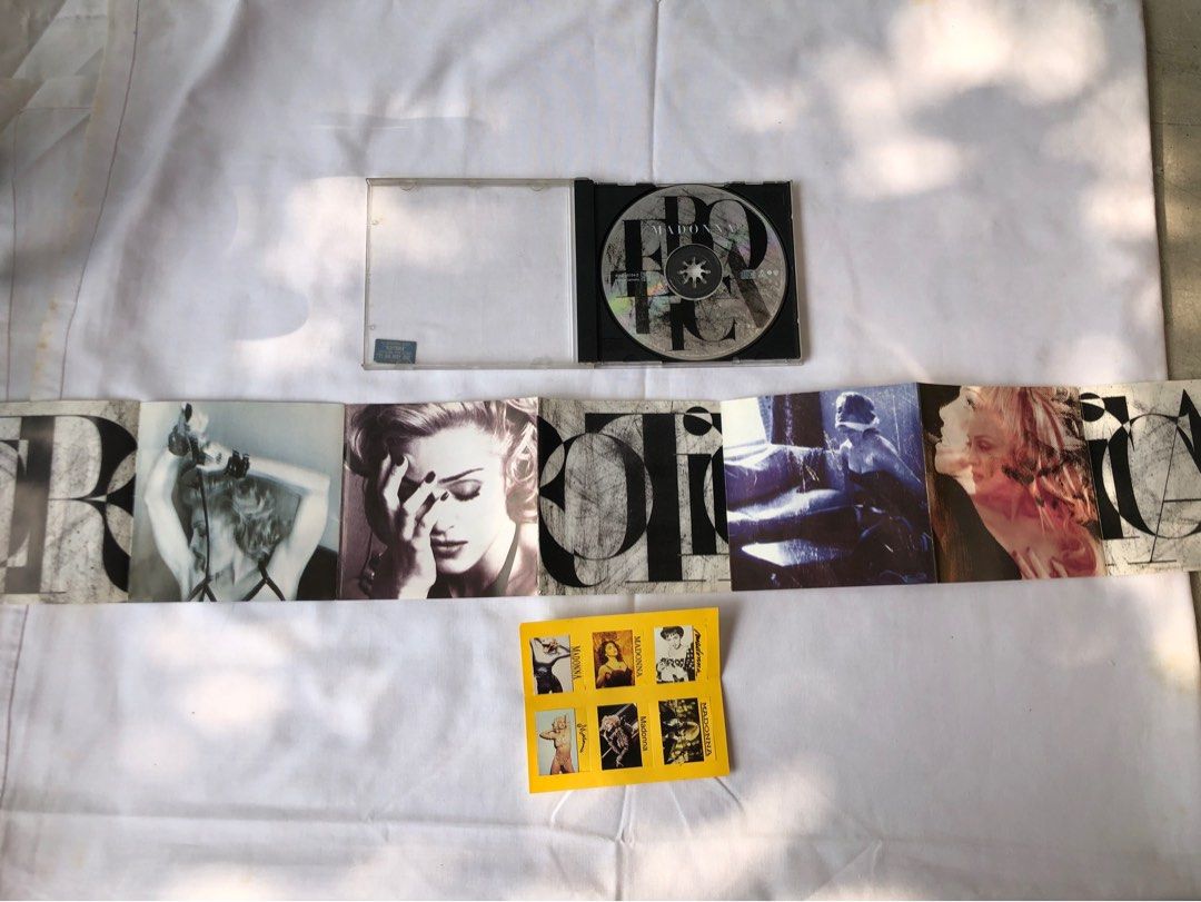 CD Madonna Erotica with Stickers, Hobbies & Toys, Music & Media, CDs & DVDs on Carousell