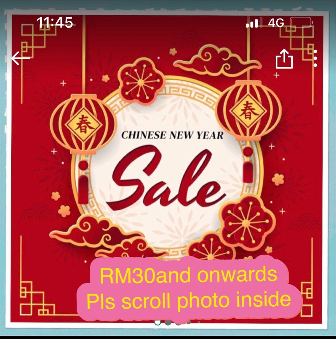Chinese New Year Sales- must grab, Announcements on Carousell