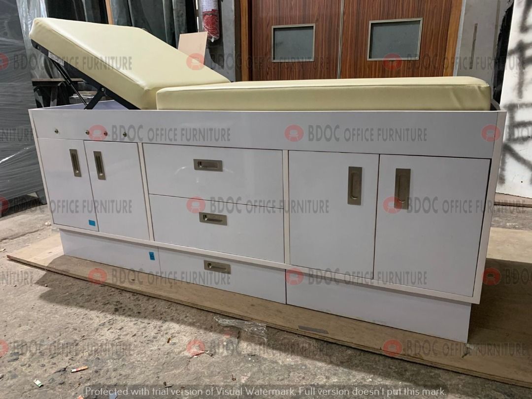 Clinic bed / office partition / office table / office chair / office ...